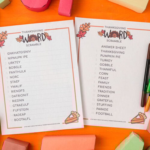 Thanksgiving Scavenger Hunt (Free Printables) - The Best Ideas for Kids
