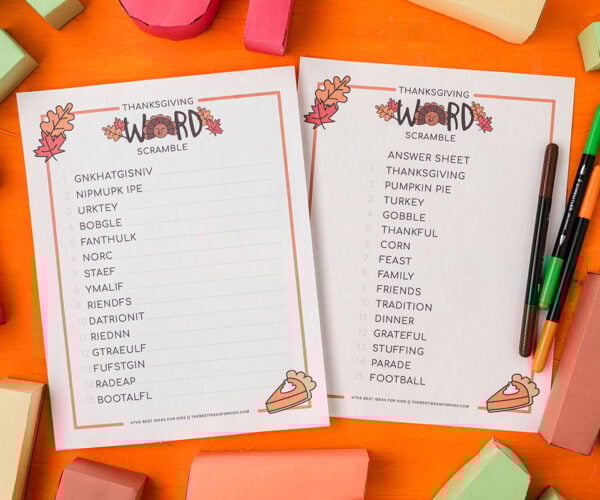 Easter Word Scramble (Free Printable) - The Best Ideas for Kids