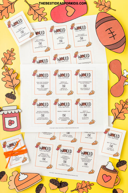 Thanksgiving Would You Rather (Free Printables) - The Best Ideas for Kids