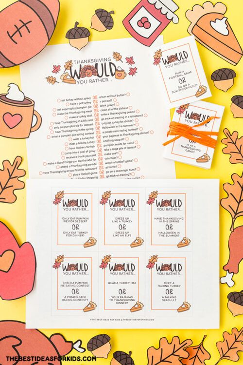 Thanksgiving Would You Rather (Free Printables) - The Best Ideas for Kids