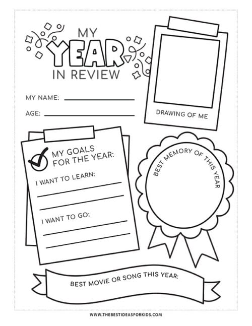 Free New Year's Resolution Printables - The Best Ideas for Kids
