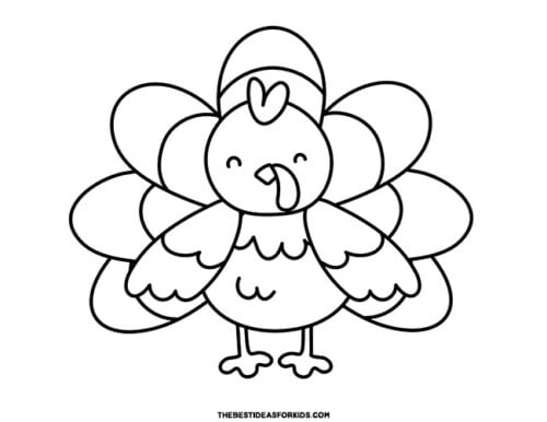Turkey Coloring Pages (Free Printables) - The Best Ideas for Kids