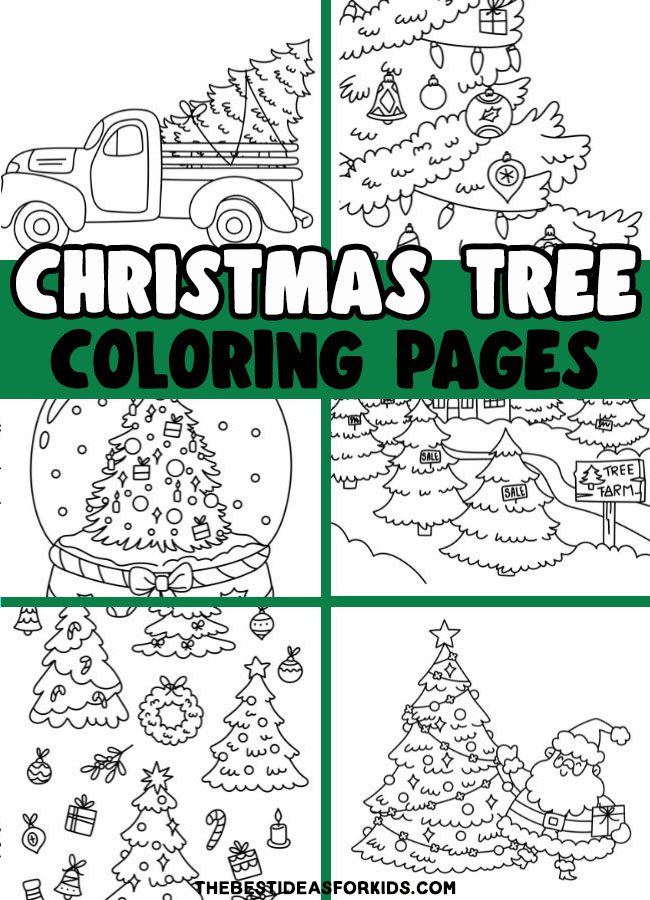 Christmas Tree Coloring Pages (Free Printables) - The Best Ideas for Kids