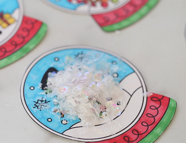 Snow Globe Ornament DIY (with Free Template) - The Best Ideas for Kids