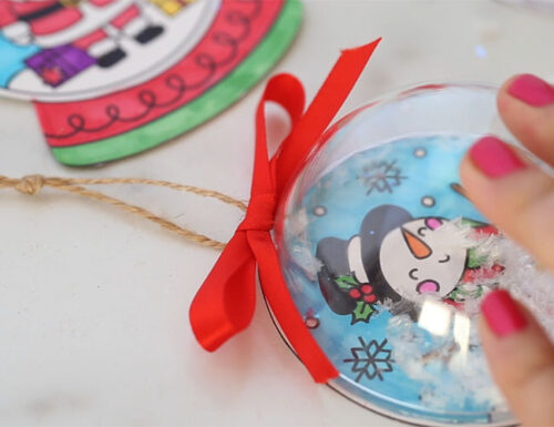 Snow Globe Ornament DIY (with Free Template) - The Best Ideas for Kids