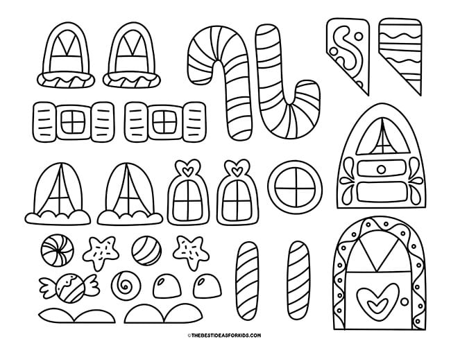 Gingerbread House Coloring Pages (Free Printables) - The Best Ideas for ...