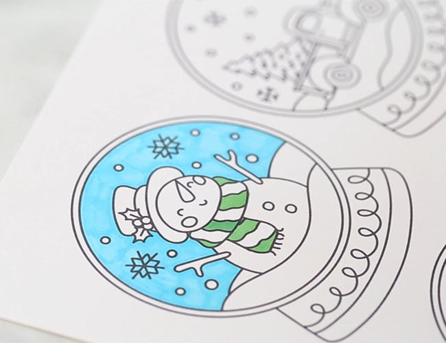 Snow Globe Ornament DIY (with Free Template) - The Best Ideas for Kids