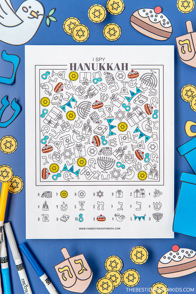I Spy Hanukkah (Free Printables) - The Best Ideas for Kids