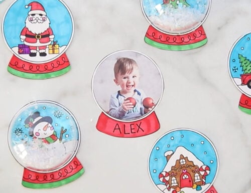 Snow Globe Ornament DIY (with Free Template) - The Best Ideas for Kids