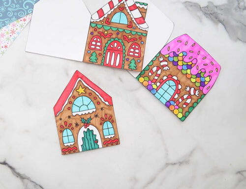 Gingerbread House Card (Free Printables) - The Best Ideas for Kids