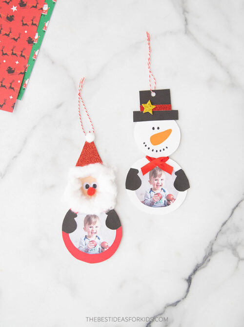 DIY Paper Photo Ornaments (with Free Printable Template) - The Best ...