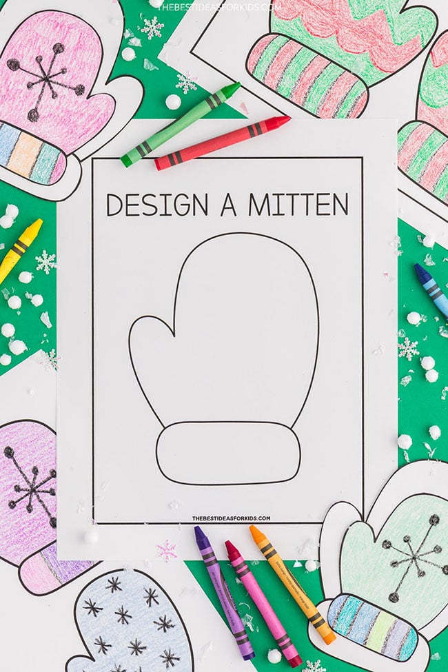 Mitten Template (Free Printables) - The Best Ideas for Kids