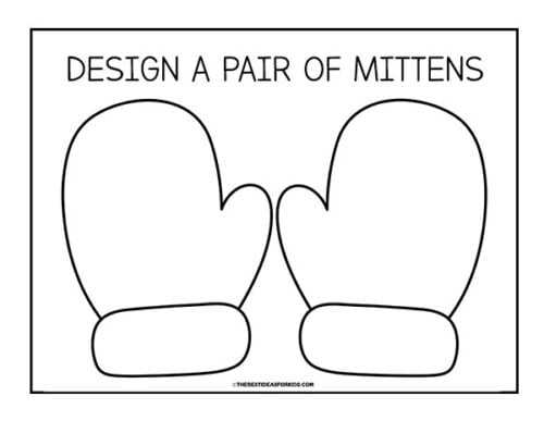 Mitten Template (Free Printables) - The Best Ideas for Kids