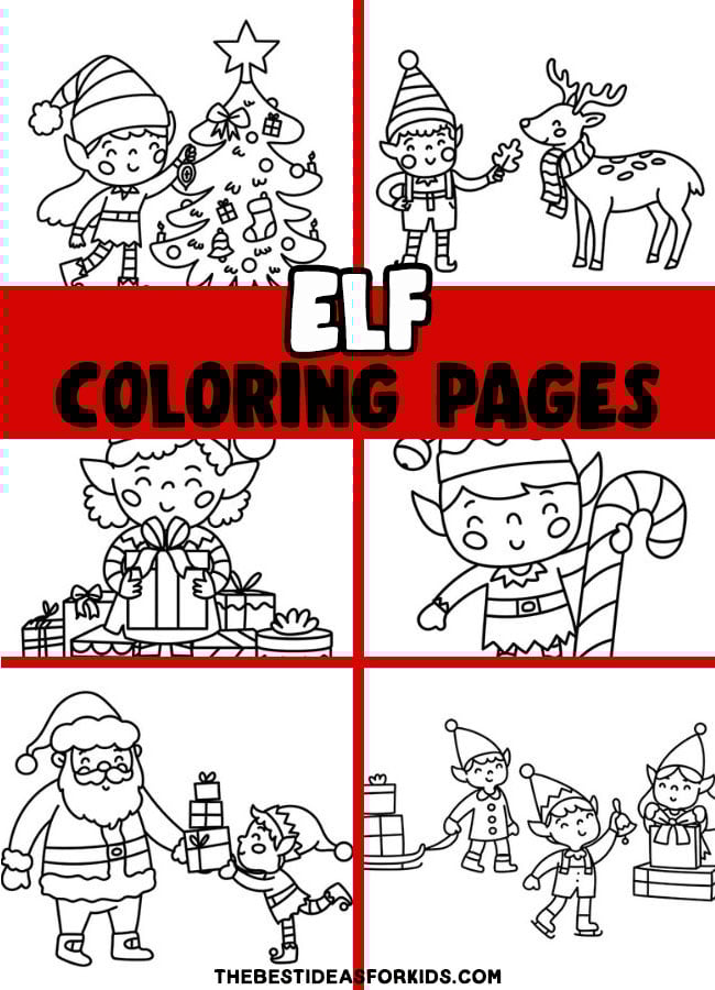 Elf Coloring Pages (Free Printables) - The Best Ideas for Kids
