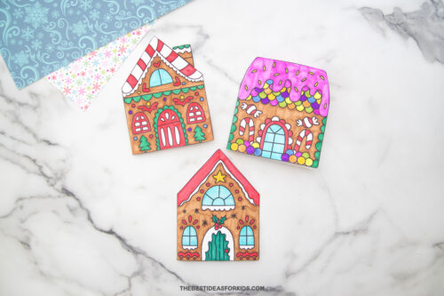 Gingerbread House Card (Free Printables) - The Best Ideas for Kids