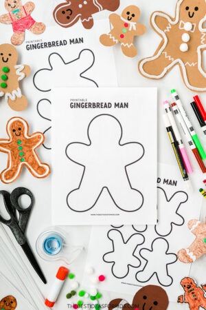 Gingerbread Man Template (Free Printables) - The Best Ideas for Kids