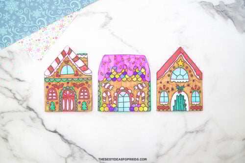 Gingerbread House Card (Free Printables) - The Best Ideas for Kids