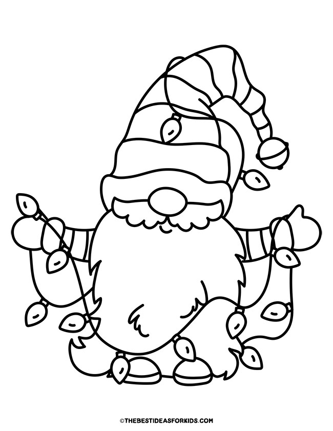 Gnome Coloring Pages (Free Printables) - The Best Ideas for Kids