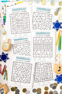 Hanukkah Color by Number (Free Printables) - The Best Ideas for Kids