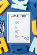 Hanukkah Word Scramble (Free Printable) - The Best Ideas for Kids