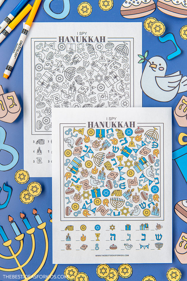 I Spy Hanukkah (Free Printables) - The Best Ideas for Kids