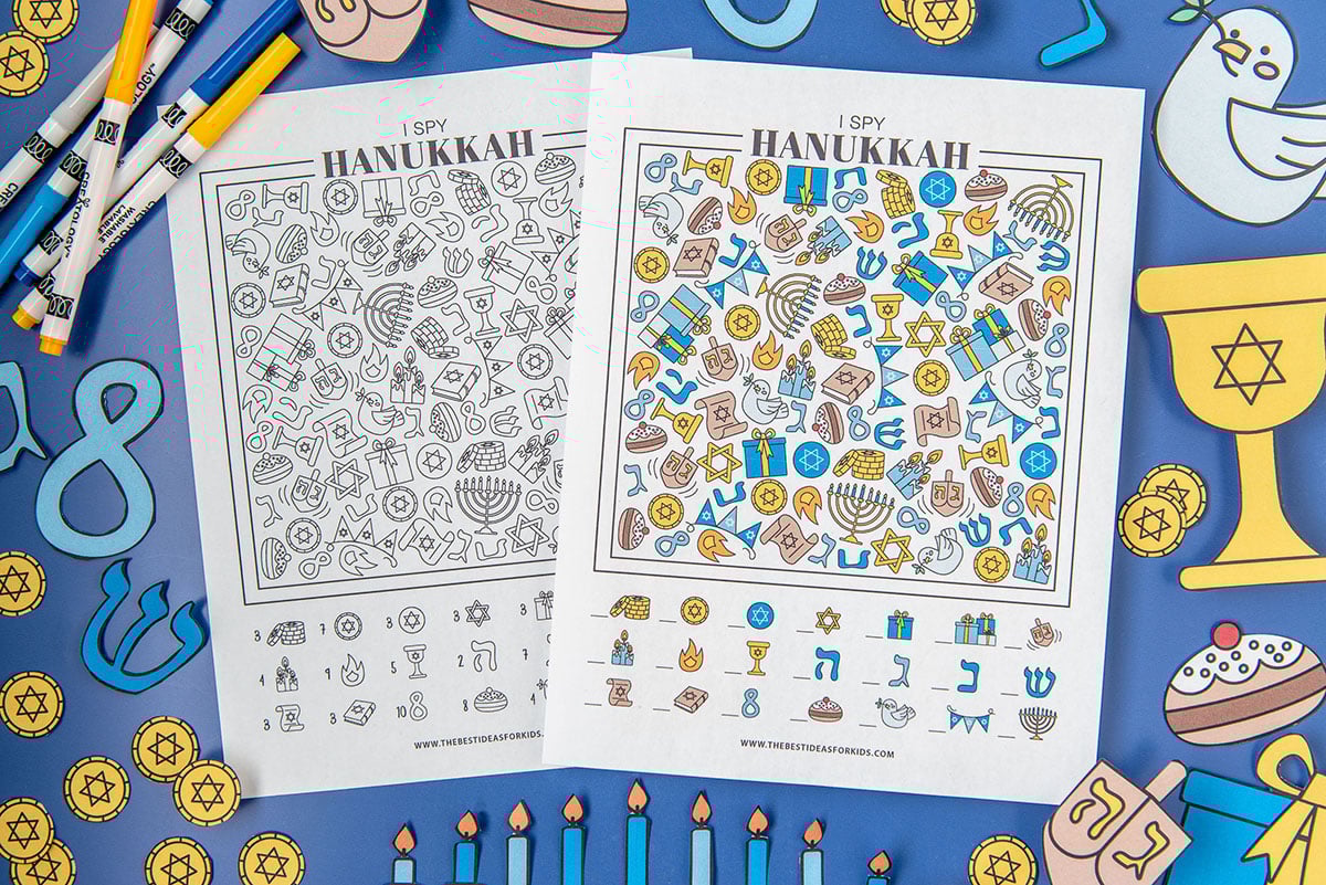 I Spy Hanukkah (Free Printables) - The Best Ideas for Kids