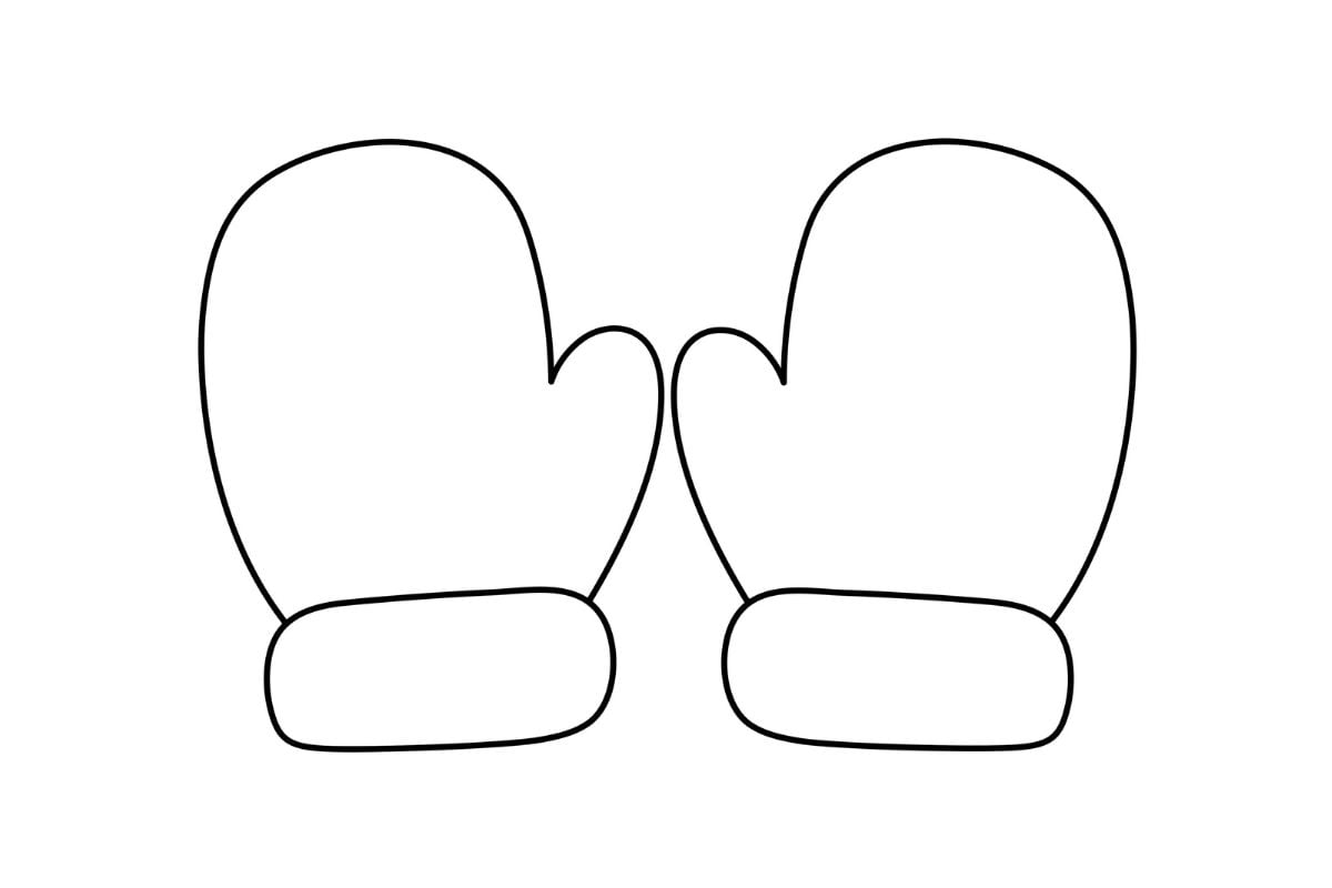 Mitten Template (Free Printables) - The Best Ideas for Kids