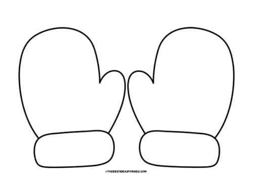 Mitten Template (Free Printables) - The Best Ideas for Kids