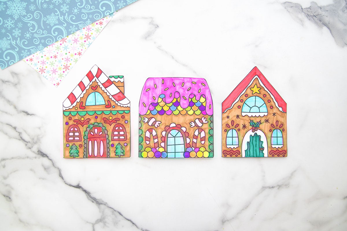 Gingerbread House Card (Free Printables) - The Best Ideas for Kids