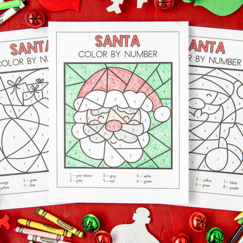 Snowman Color By Number (Free Printables) - The Best Ideas for Kids