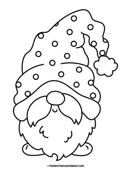 Gnome Coloring Pages (Free Printables) - The Best Ideas for Kids