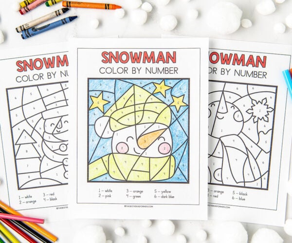 Snowman Coloring Pages (Free Printables) - The Best Ideas for Kids