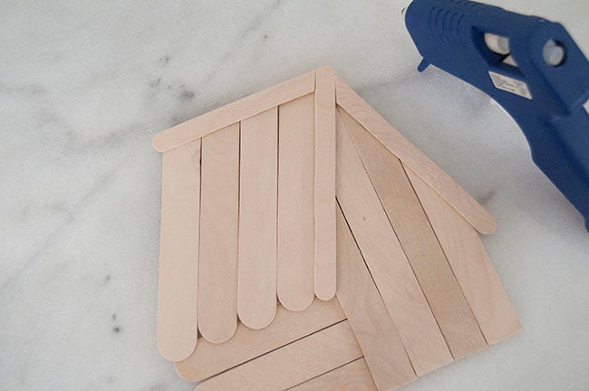 Popsicle Stick Gingerbread House - The Best Ideas for Kids