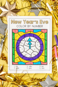 New Years Color By Number (Free Printables) - The Best Ideas for Kids