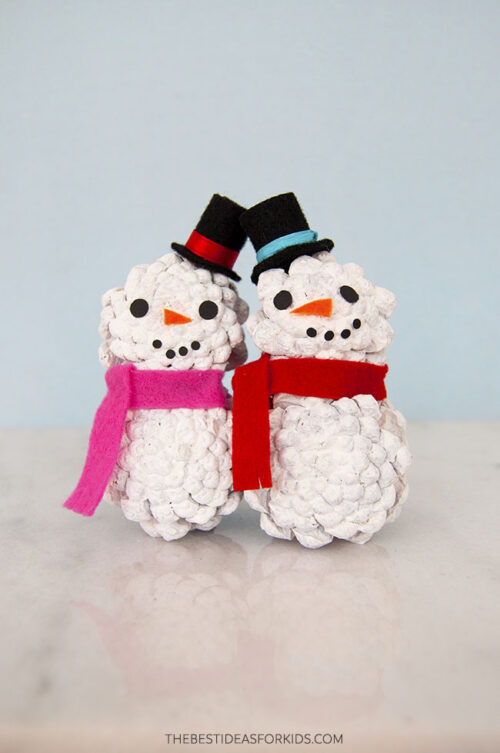 Pine Cone Snowman - The Best Ideas for Kids