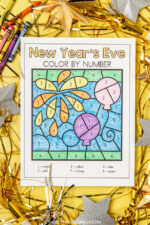 New Years Color By Number (Free Printables) - The Best Ideas for Kids