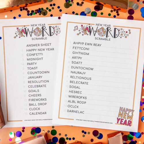 New Year's Eve Scavenger Hunt (Free Printable) - The Best Ideas for Kids