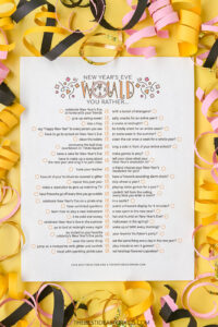 New Years Would You Rather (Free Printables) - The Best Ideas for Kids