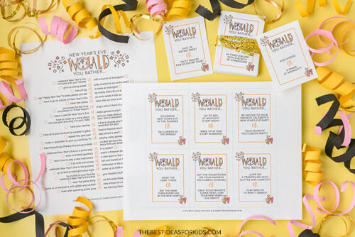 New Years Would You Rather (Free Printables) - The Best Ideas for Kids