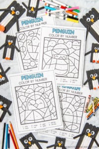 Penguin Color By Number (Free Printables) - The Best Ideas for Kids