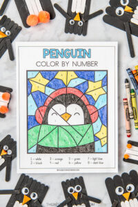 Penguin Color By Number (Free Printables) - The Best Ideas for Kids