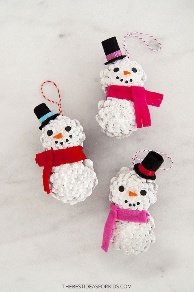 Pine Cone Snowman - The Best Ideas for Kids