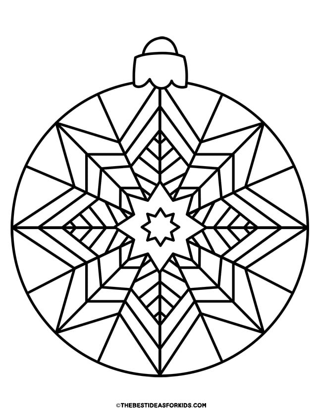 Ornament Coloring Pages (Free Printables) - The Best Ideas for Kids