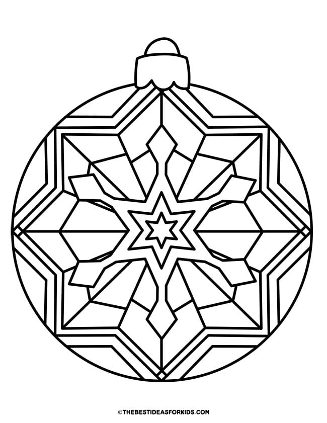 Ornament Coloring Pages (Free Printables) - The Best Ideas for Kids