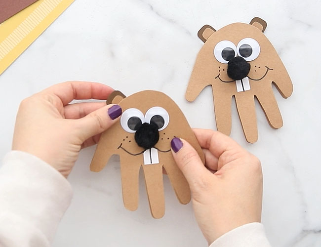 Groundhog Handprint Craft - The Best Ideas for Kids