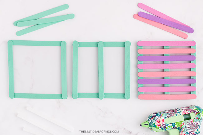 Popsicle Stick Coaster - The Best Ideas for Kids