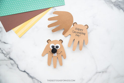 Groundhog Handprint Craft - The Best Ideas for Kids