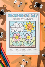 Groundhog Day Color By Number (Free Printables) - The Best Ideas for Kids