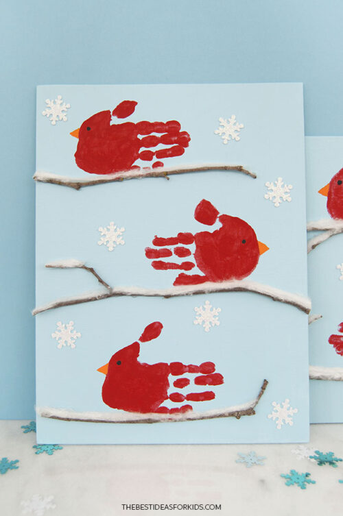 Cardinal Handprint - The Best Ideas for Kids
