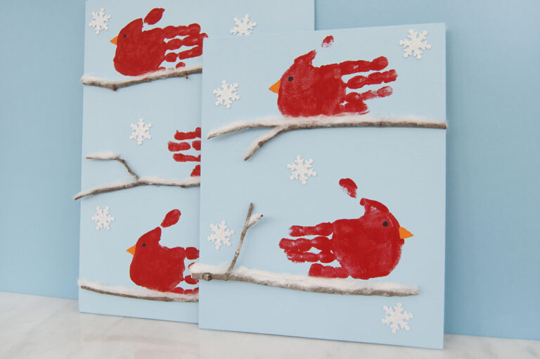 Cardinal Handprint - The Best Ideas for Kids